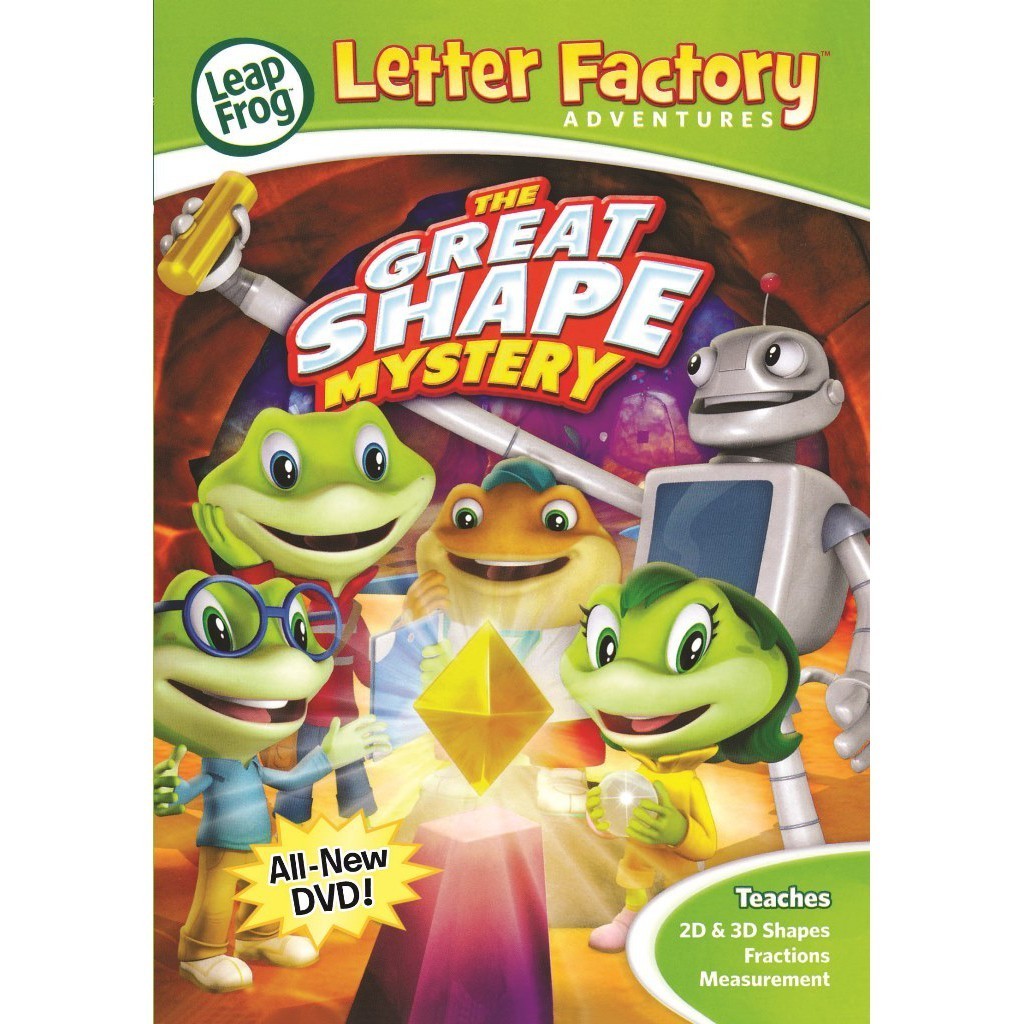 Leap Frog DVD Letter Factory Adventures Great Shape Mystery For 3-6 ...