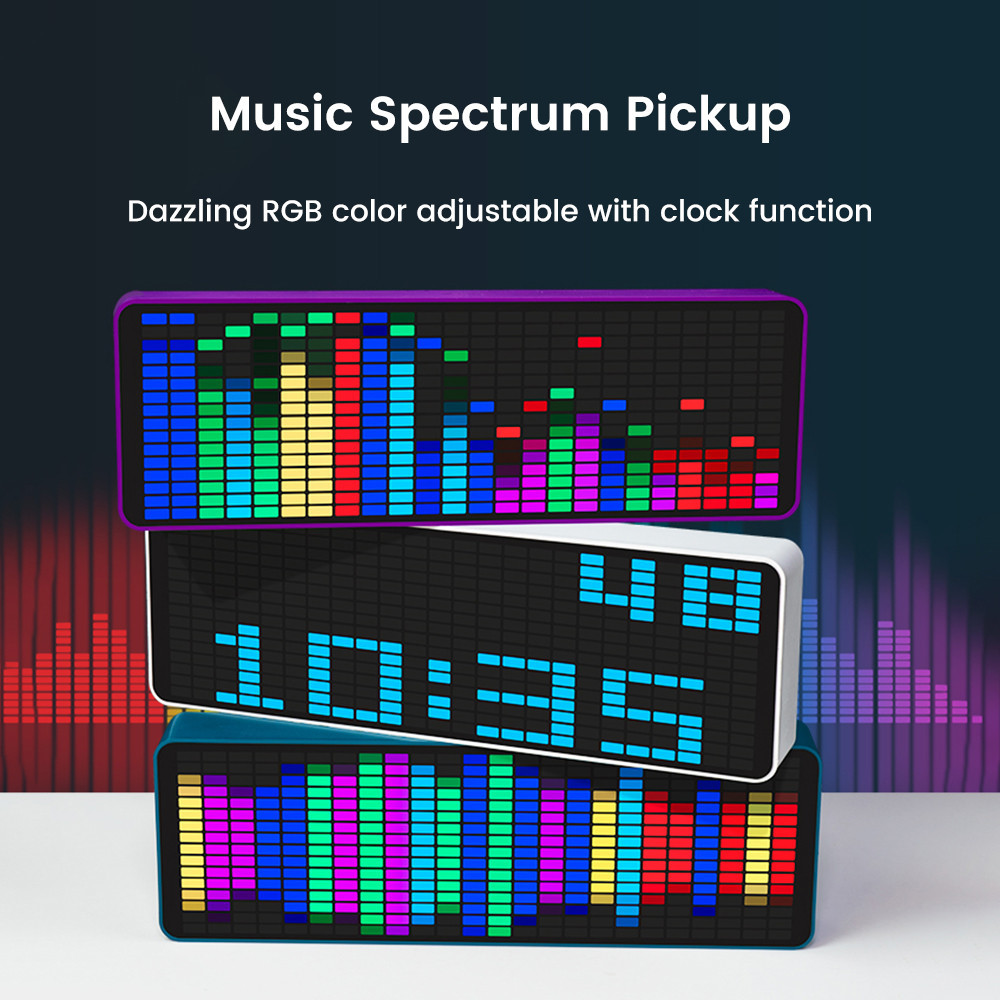DIYMORE Dazzle Color RGB Music Spectrum Display LED Pickup Ambient ...