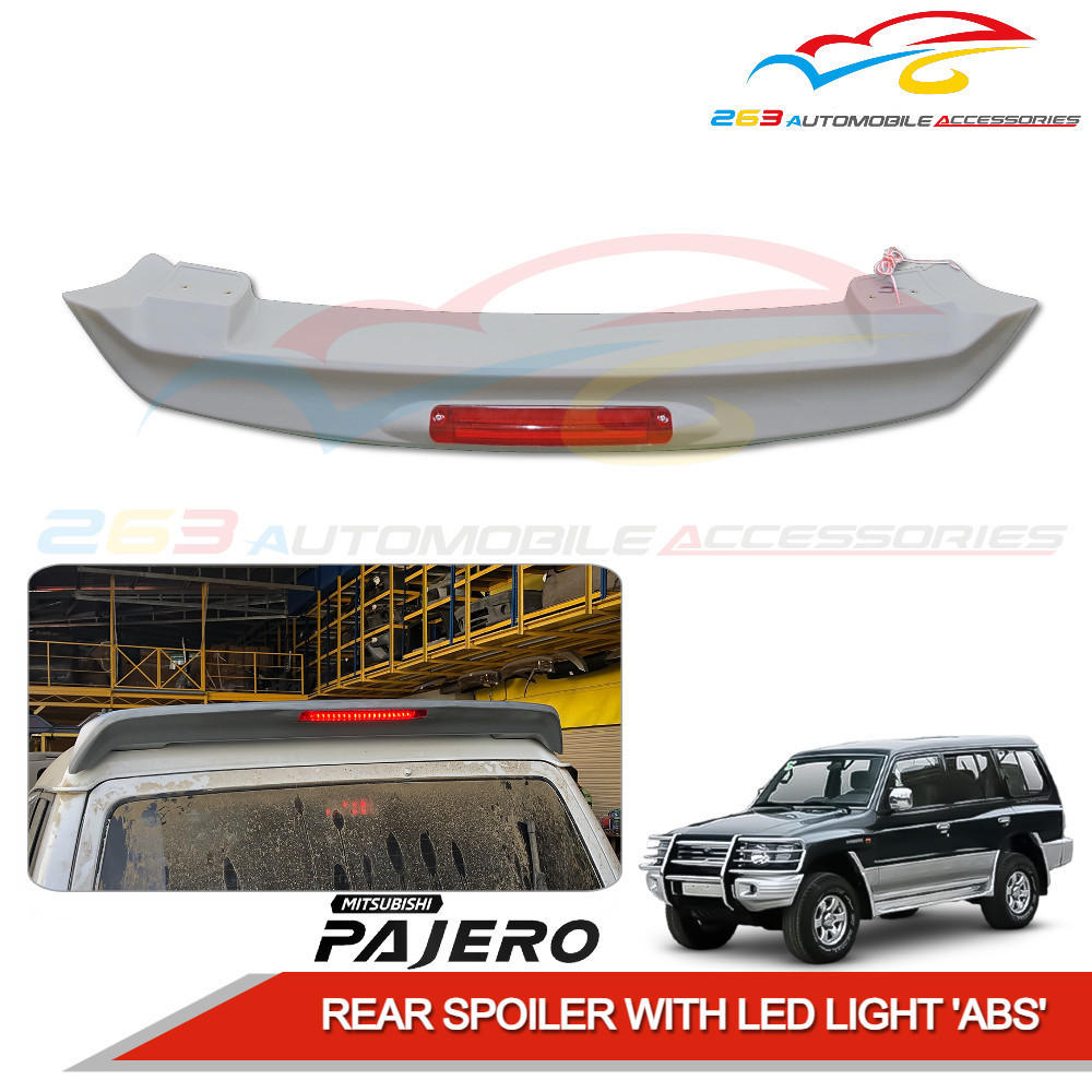 MITSUBISHI PAJERO V33 1990-1998 REAR SPOILER WING WITH LED LIGHT 'ABS ...