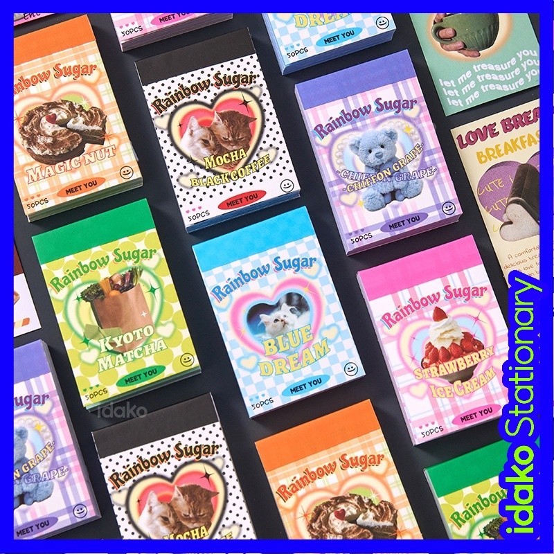 idako sticker sticker for journal aesthetic stationary 50 Sheets ...