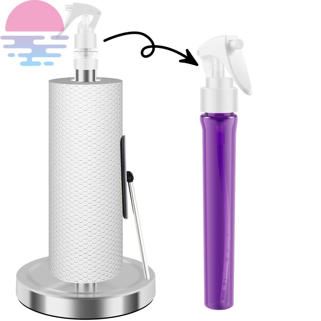 Paper Towel Holder with 60ml Spray Bottle Kitchen Paper Roll Holder ...