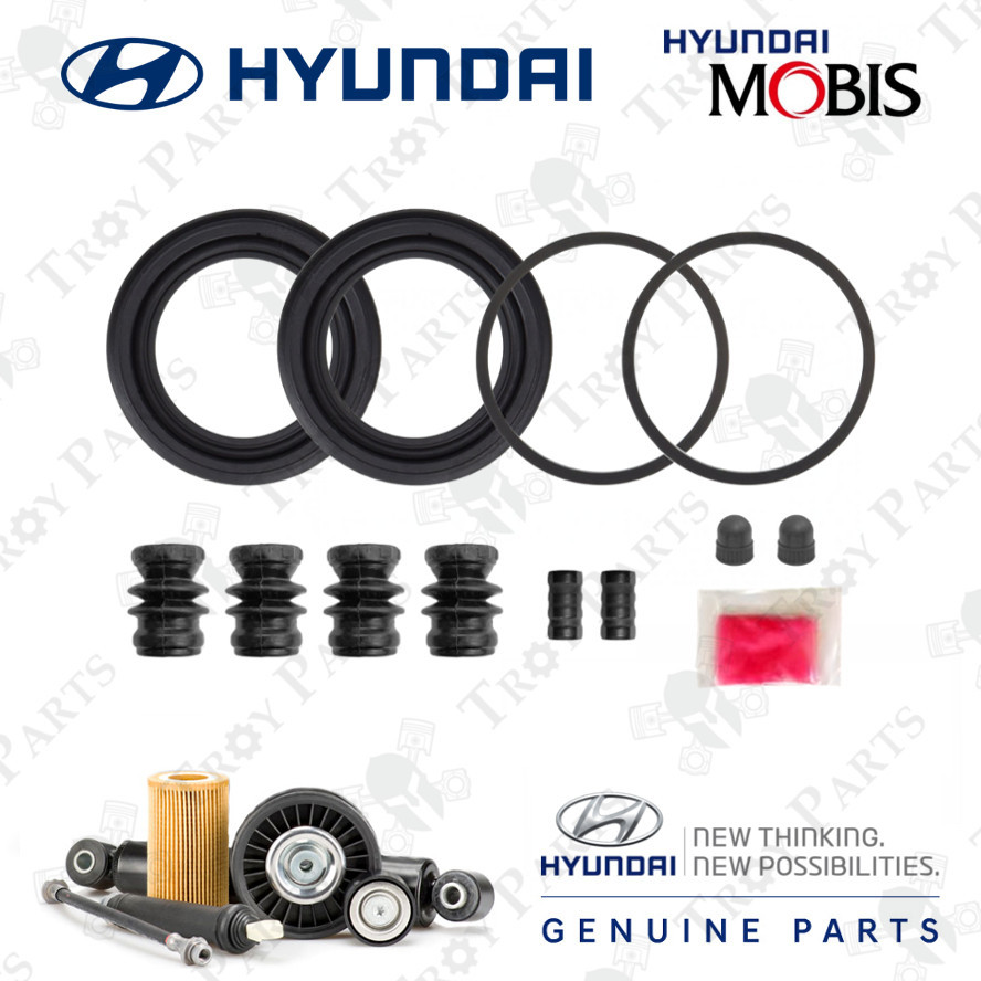(54mm) Original Hyundai (Front) Disc Brake Caliper Repair Kit (Full ...