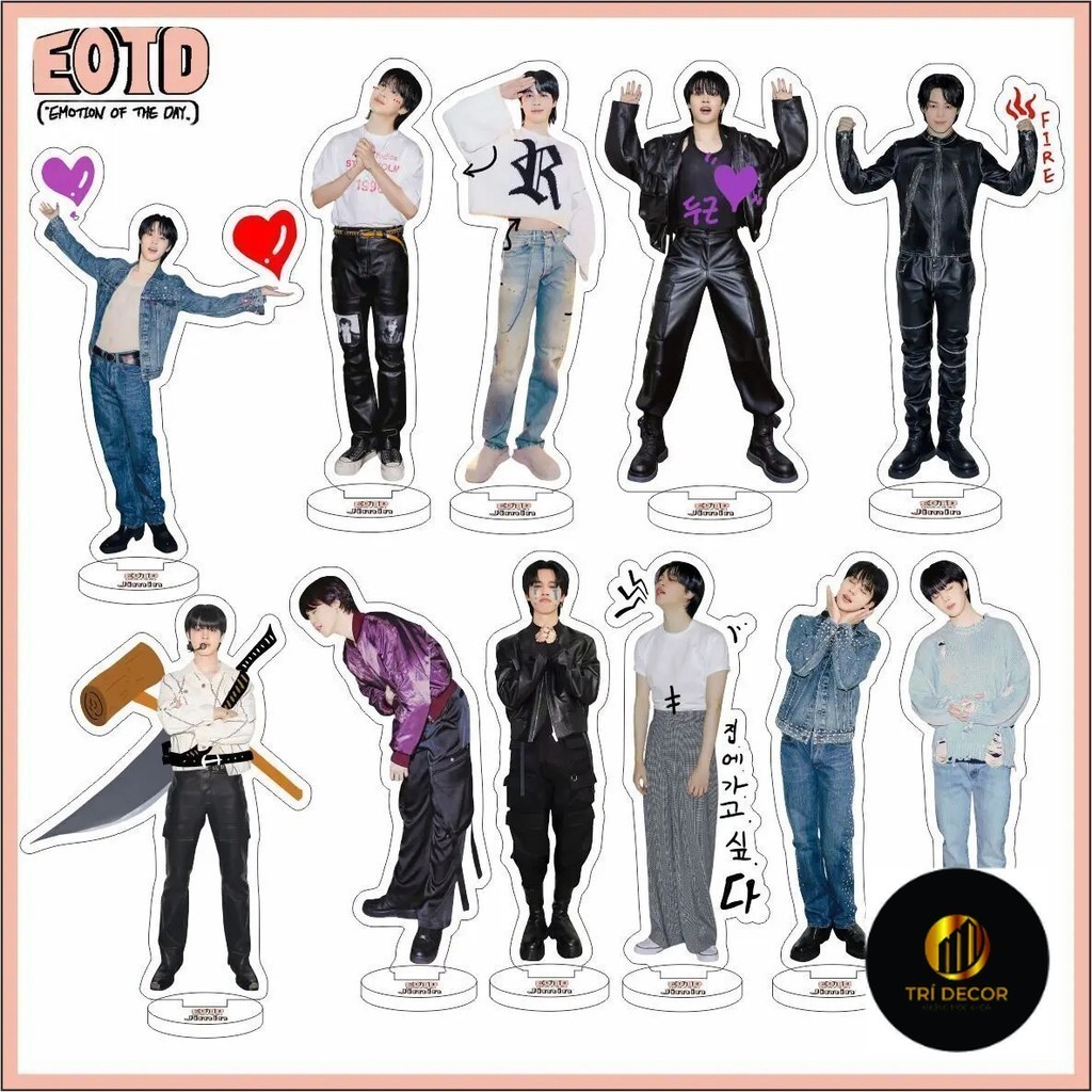Standee model Kpop Idol Standee RM, Jimin, V and Jungkook Jin, Suga, J ...