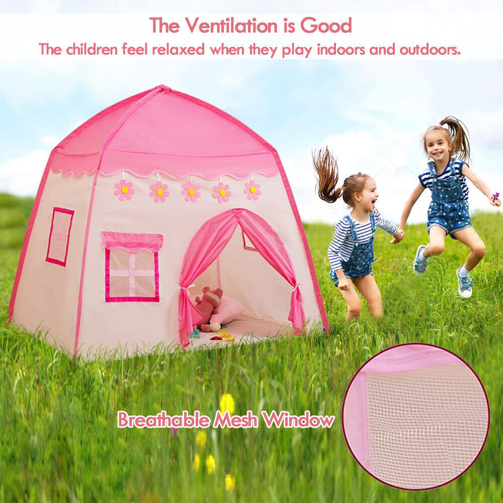 1.3M Portable Children's Tent Wigwam Folding Kids Tents Tipi Baby Play ...