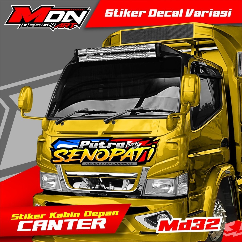 Putra SENOPATI Truck Front Cabin Sticker, Full Laminated Quality, CAN ...