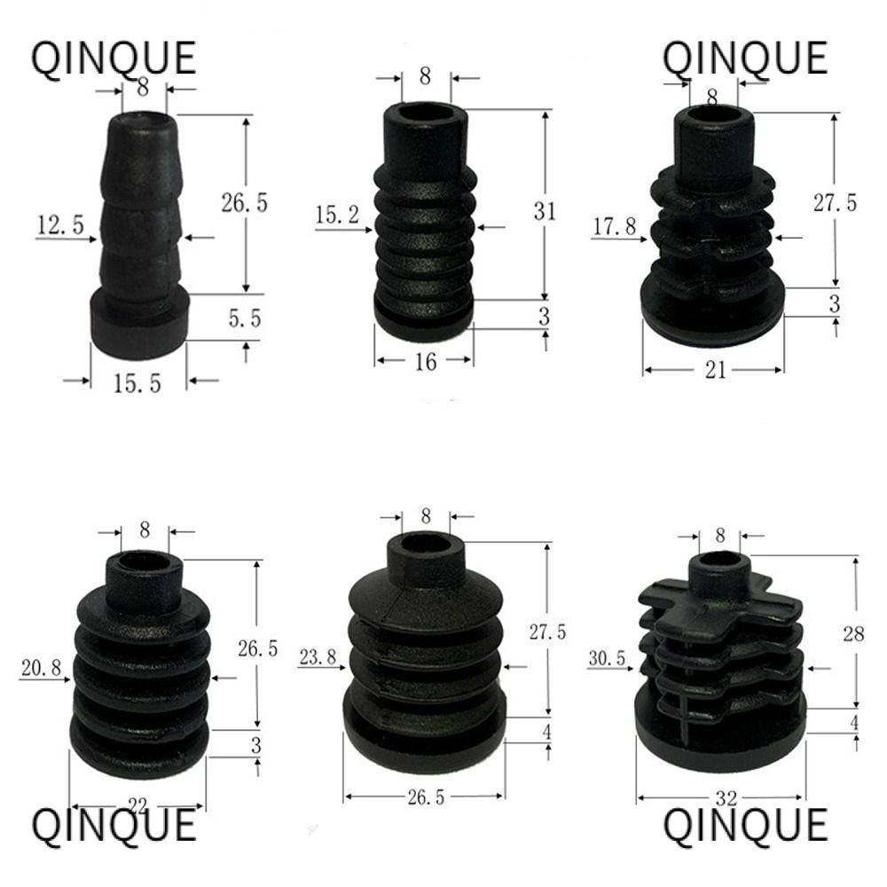 QQIN Caster Rubber Cap, Mute Replacement Trolley Wheels, ABS Rubber ...
