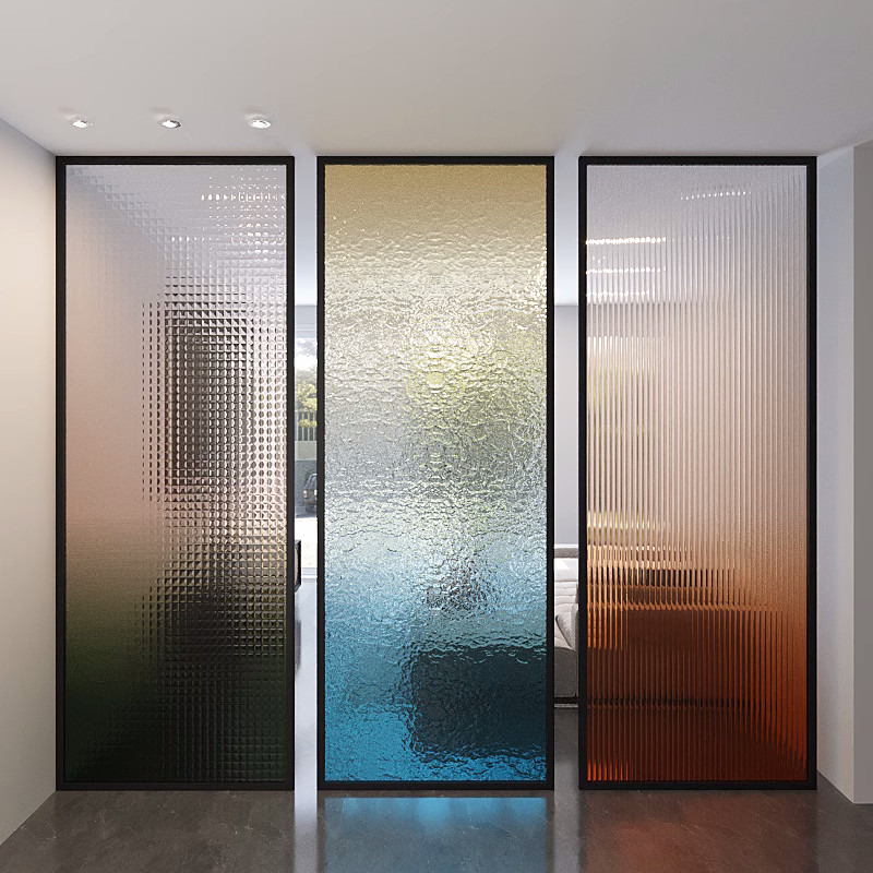 Partition Decoration Gradient Art Room Glass Screen Home Hall Bathroom ...