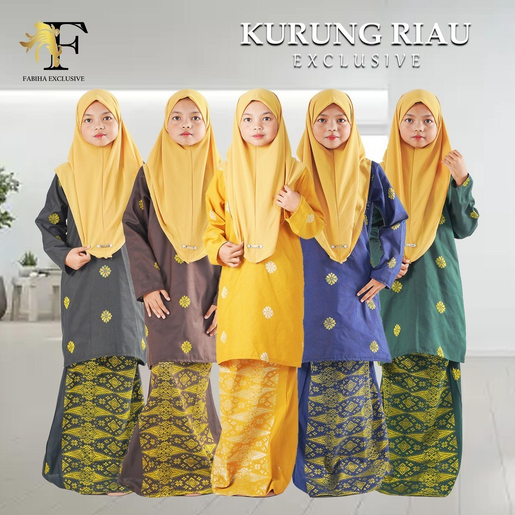 By Fabiha Exclusive | Baju Songket Tenun Soft Cotton | Kurung Riau ...