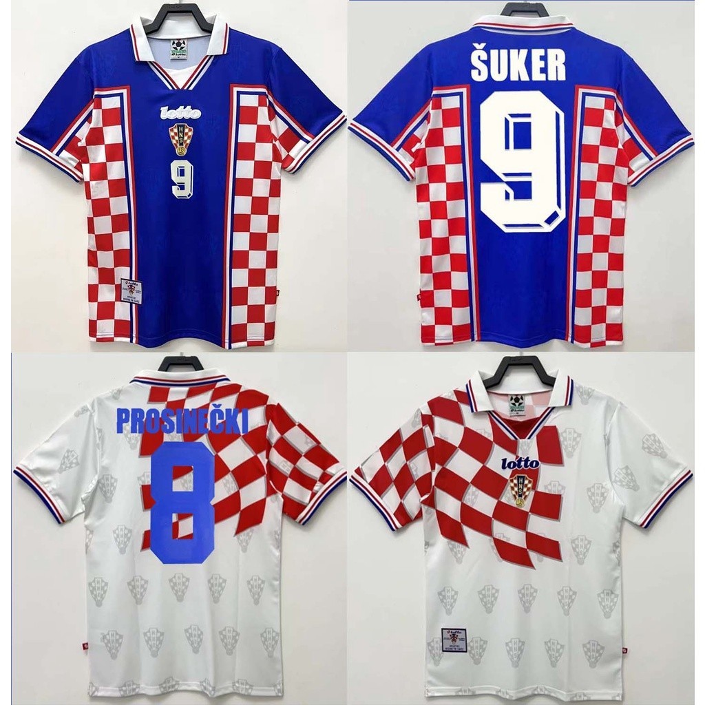 Croatia Retro Football Shirt Mayer Modic Croatia Gvordiol Suker Kovacic ...