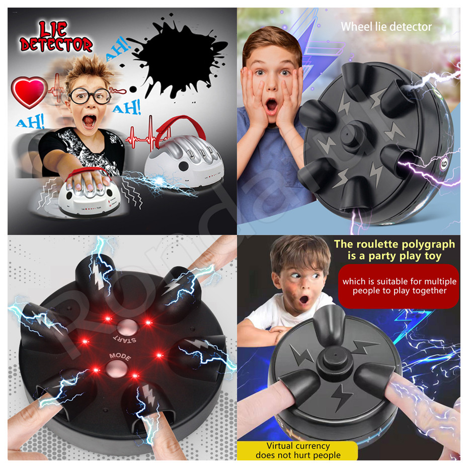 3/6 Fingers Lie Detector Test Toy Funny Shock Finger Roulette Game ...