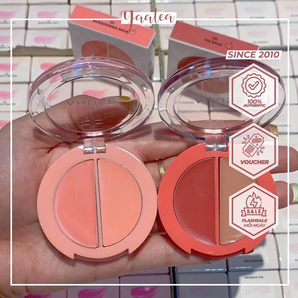 Amuse Lip & Cheek Healthy Balm Lipstick & Blush | Shopee Malaysia