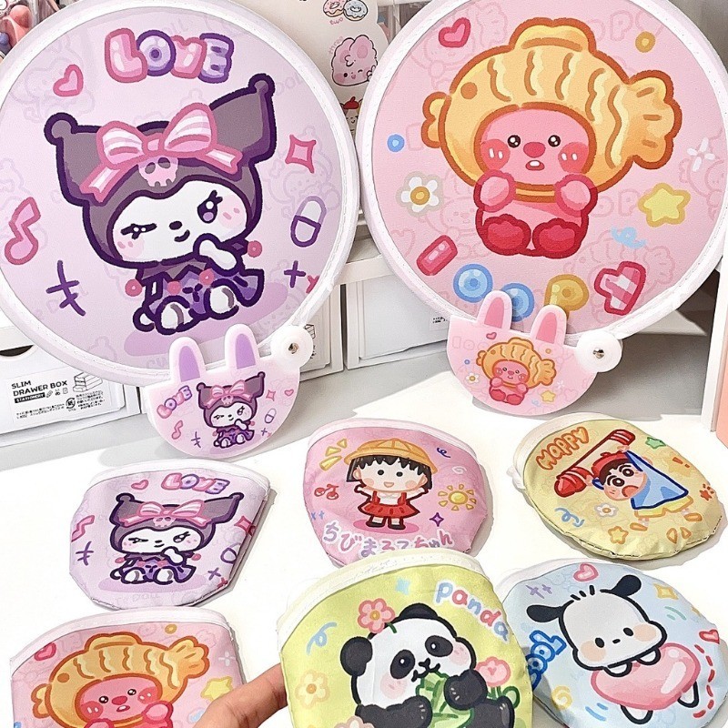 Sanrio Kuromi Cartoon Foldable Group Fan Student Fan Handheld Cute ...