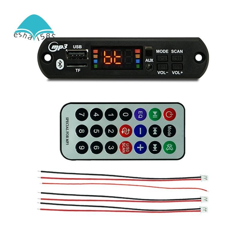Bluetooth 5.0 MP3 Player Decoder Board FM Radio TF USB 2X40W AUX Module ...