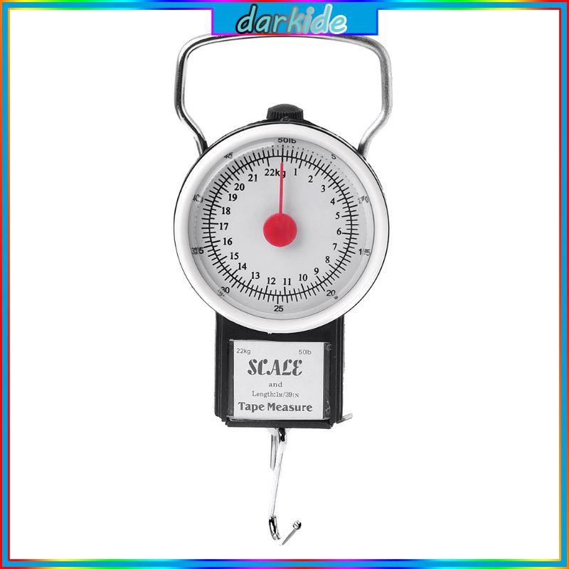 Dark 50LB Portable Mechanical Dial Scale Hanging Fish Luggage Kitchen ...