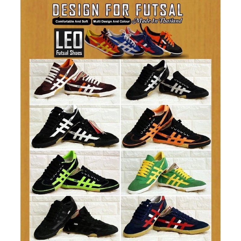 Origin Thailand Kasut Kanvas Sukan Futsal Leo Mantap Original Leo ...