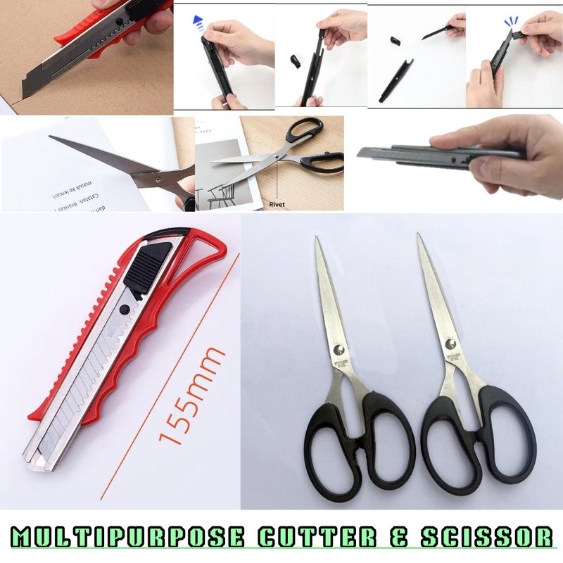 Big Cutter Knife Aluminum Cutting Knives Scissors Sharp Blade Paper ...