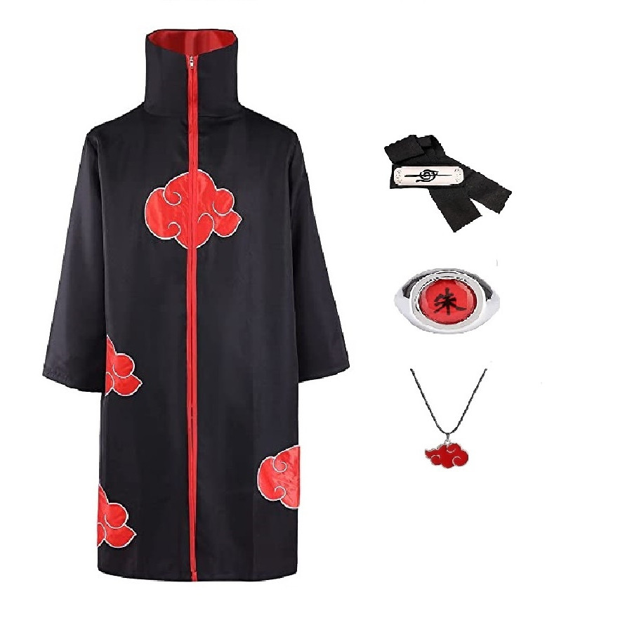 Anime Uchiha Tobi Obito Costume Akatsuki Cosplay Head Cover Party ...