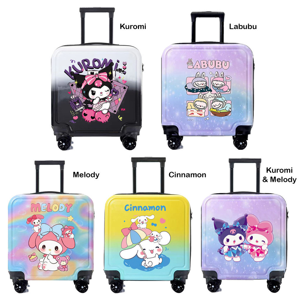 BBD (20 Inch) Sanrio Cartoon Gradient Colour Kids Luggage Travel Bag ...