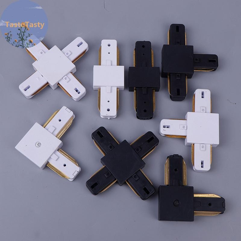 TasteTasty 1 PVS LED Light Track Connector Black White Aluminum ...