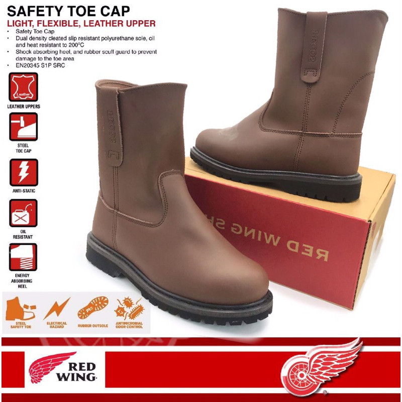 Top Safe RedWing Pecos 8241 Cowhide Highcut Nail-Proof Safety Boot ...