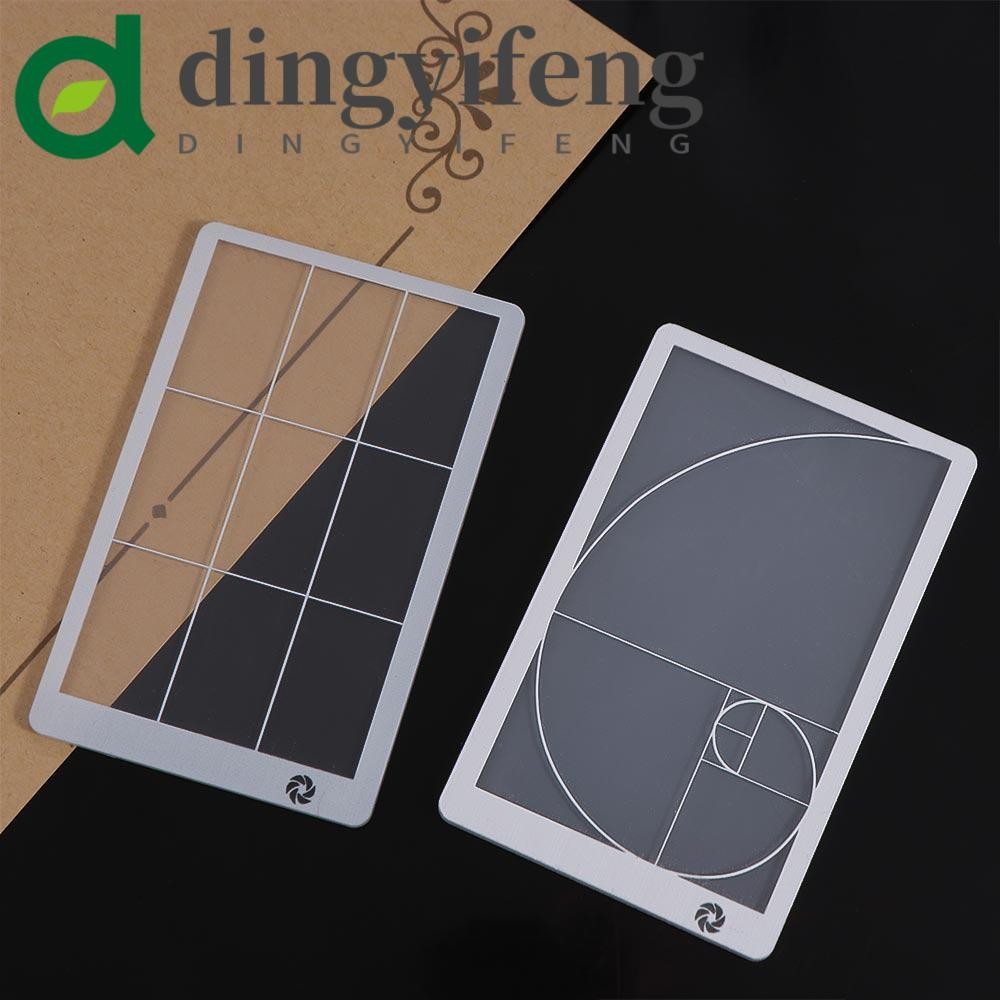 DINGYIFENG Viewfinder Ruler, Drawing Triangle Golden Ratio Ruler ...