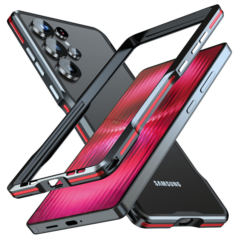 For Samsung Galaxy S25 S24 S23 Ultra Metal Frame Case Aviation Aluminum ...