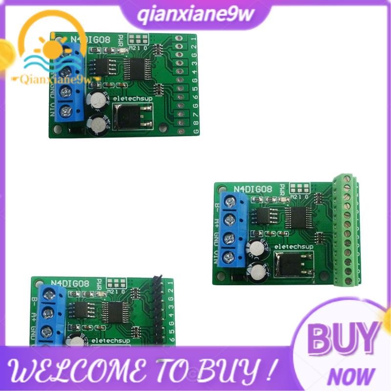 8Ch Input/Output Digital Switch TTL LvTTL CMOS RS485 IO Control Module Modbus Rtu Board for PLC ...