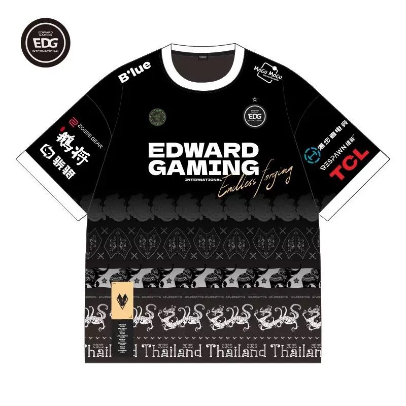 [Customizable Id] 2025 Valente Game EDG E-Sports T-Shirt, EDG Thailand ...