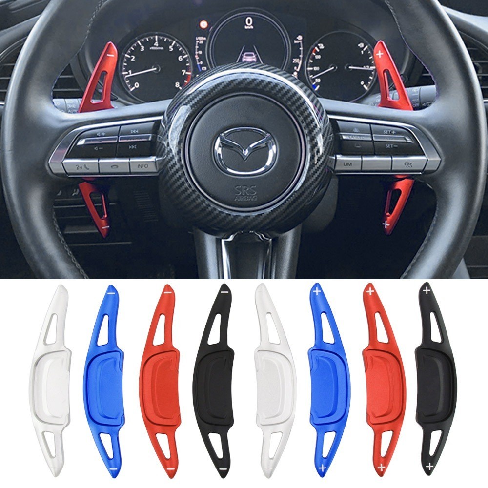 Car Steering Wheel DSG Shift Paddle Extend Shifter Stickers For Mazda 3 ...