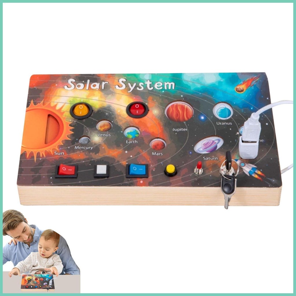 Solar System Toys Colorful Kids Learning Board Outer Space Baby ...