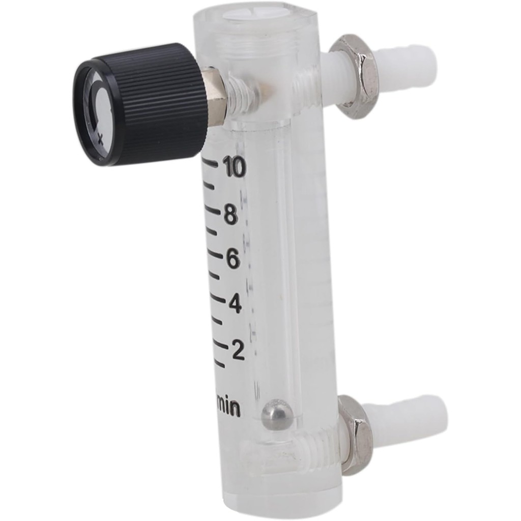 CNBTR LZQ-3 0-10 LPM Tube Type Acylic Flowmeter Gas 8mm Hose Fitting ...