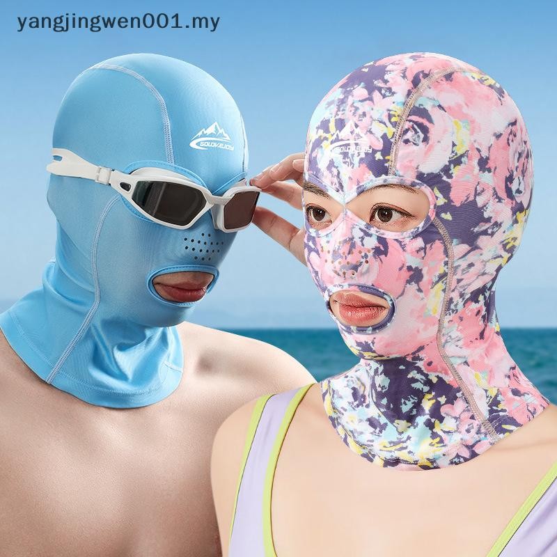 YANGWEN Facekini Swimming Mask Swimming Cap Men's And Women's UV Face ...