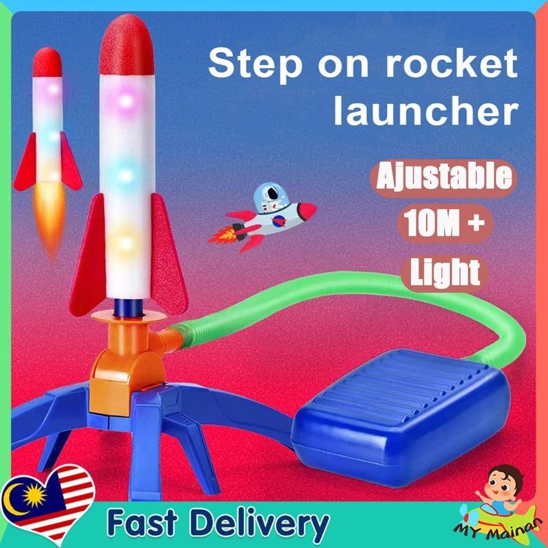 Foot-stepping Small Rocket Toy Luminous Children's Outdoor Ejection ...