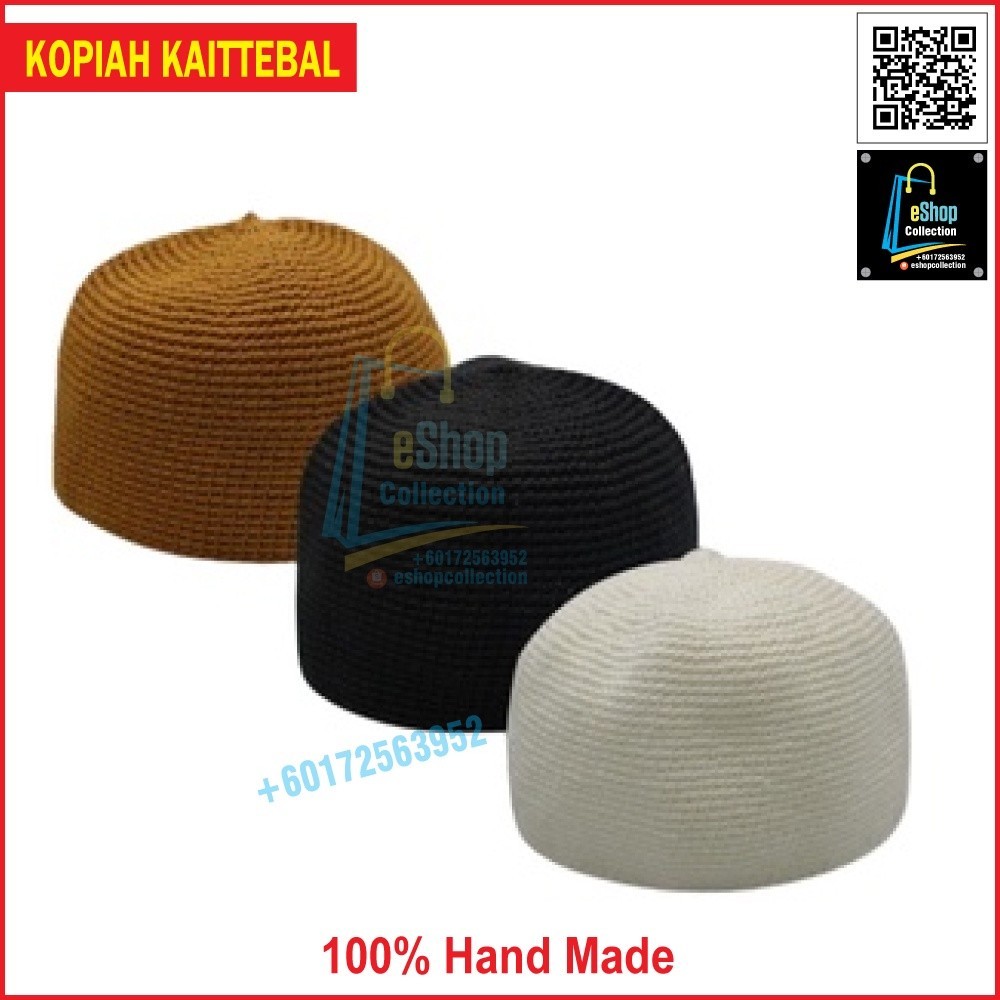 Kopiah Kait Tebal 100% Hand Made Free Size | Shopee Malaysia
