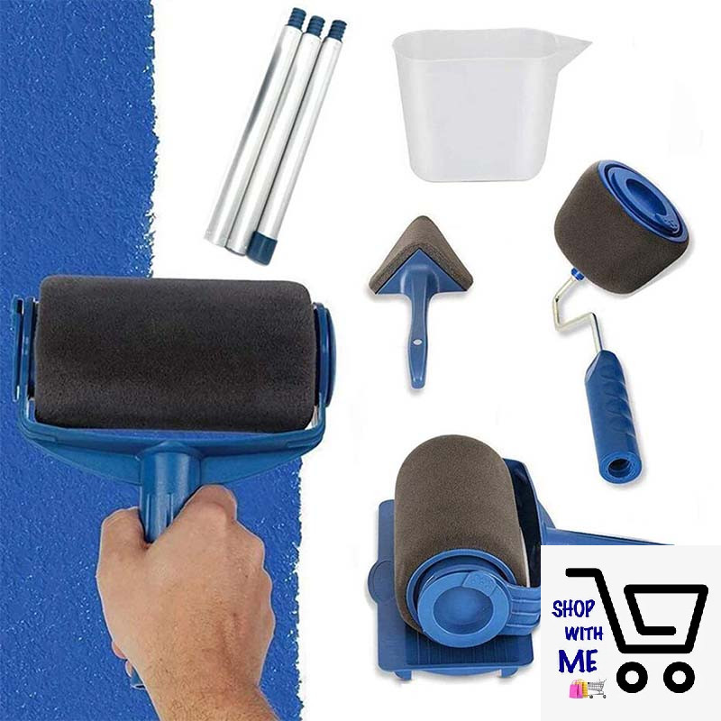 6in1 Smart Paint Roller DIY Painting Brush Tool Painting Accessories ...