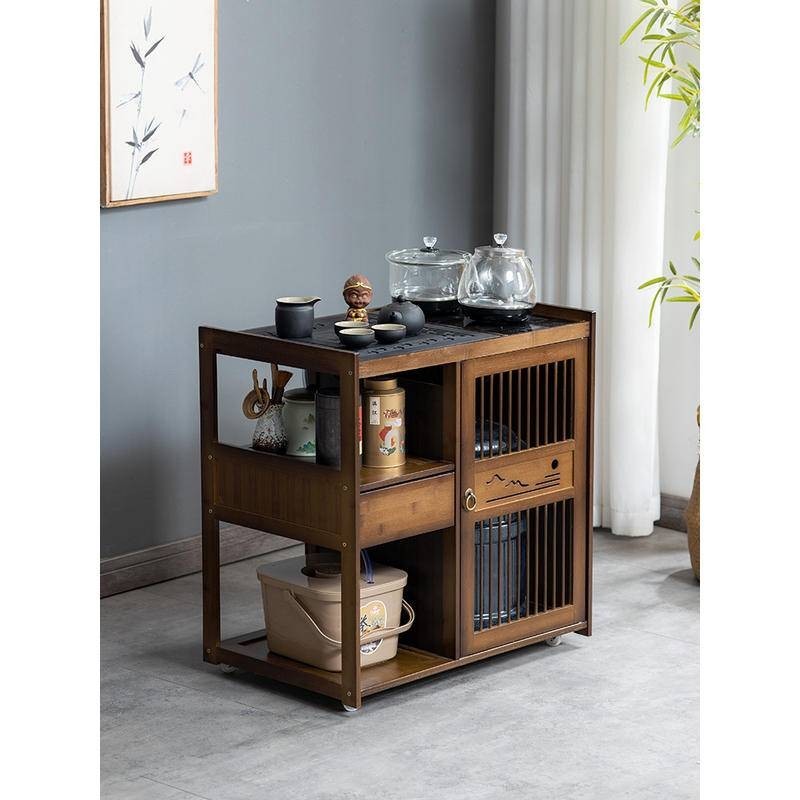 Mobile Tea Table, Household Small Tea Cart, Kettle, Integrated, Simple ...