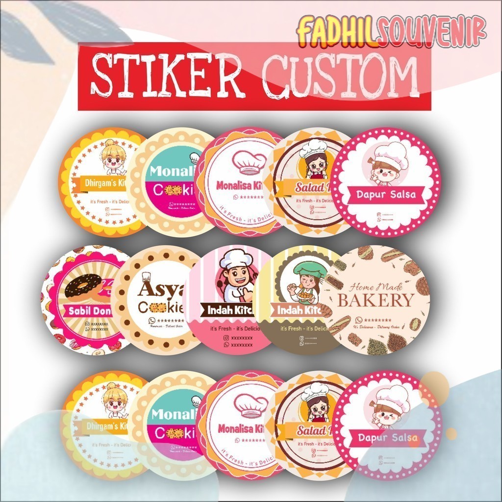 Ready Print Sticker Food Packaging Label Sticker Round Logo Chromo ...