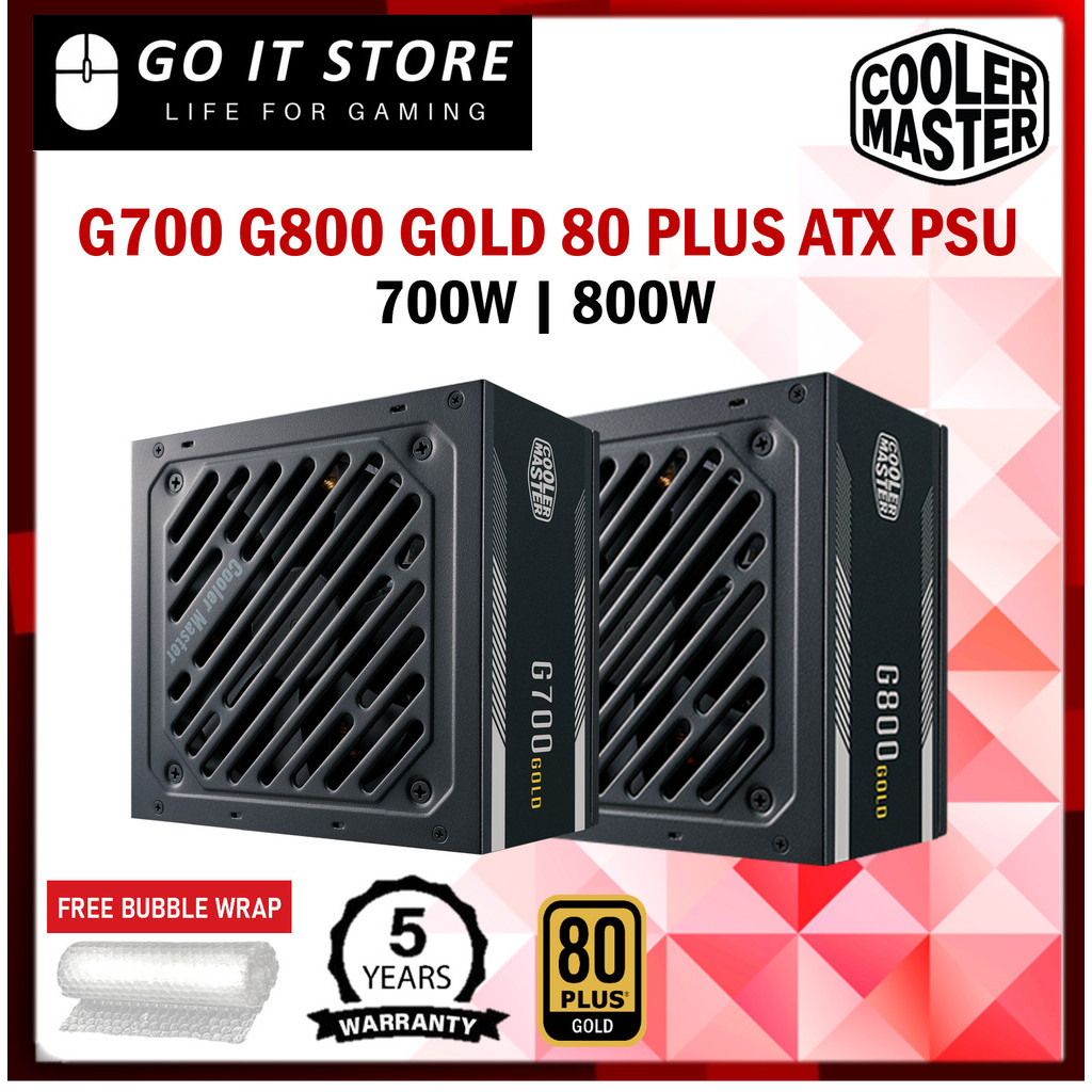 Cooler Master G700 G800 700W 800W 80PLUS GOLD ATX POWER SUPPLY (MPW-7001-ACAAG-UK MPW-8001-ACAAG ...