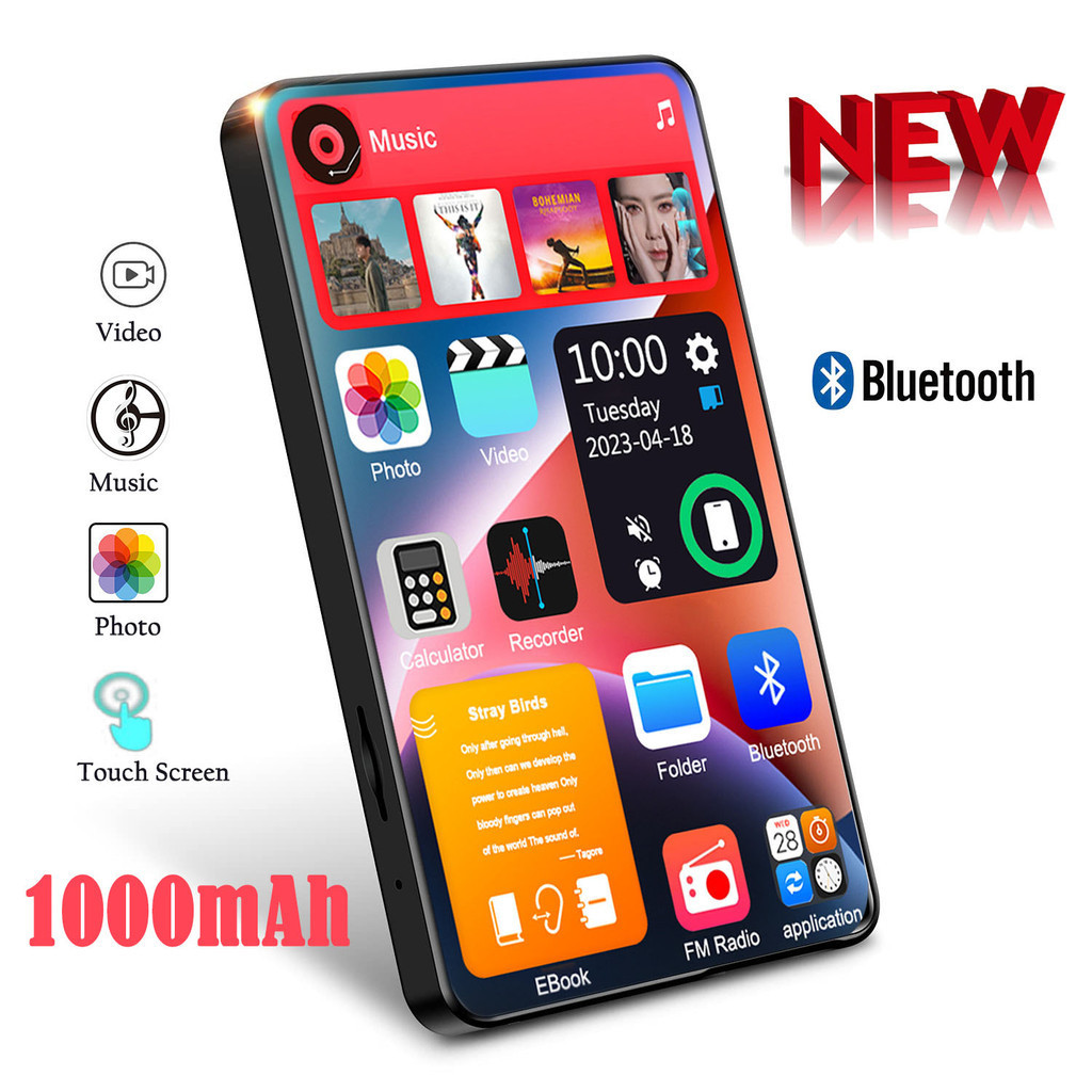 X20 4.0 Inch Mp3 Mp4 Video Player Full Screen Bluetooth Version ...