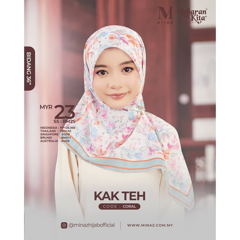 Minaz Hijab : Tudung Raya Kanak-Kanak . Kids Bawal Square Bidang 36 ...