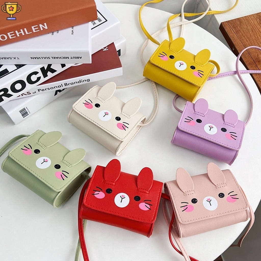 Children's Rabbit Bag Girls Fashionable and Cute Rabbit Messenger Bag ...
