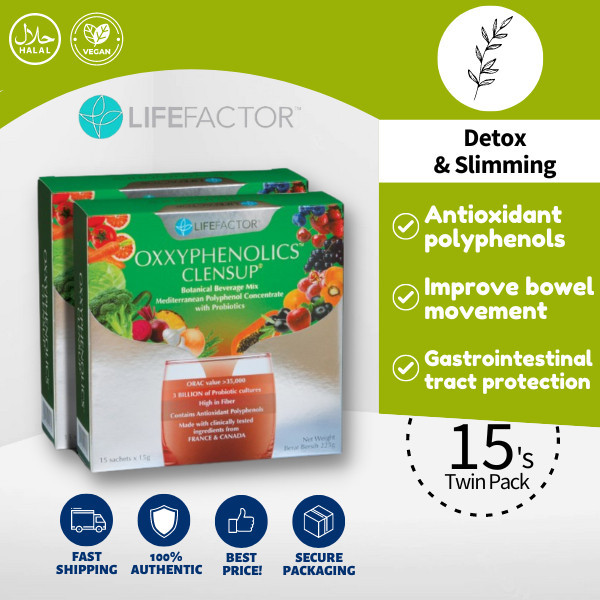 Life Factor Oxxyphenolics Clensup ( 2 x 15 Sachets ) | Shopee Malaysia