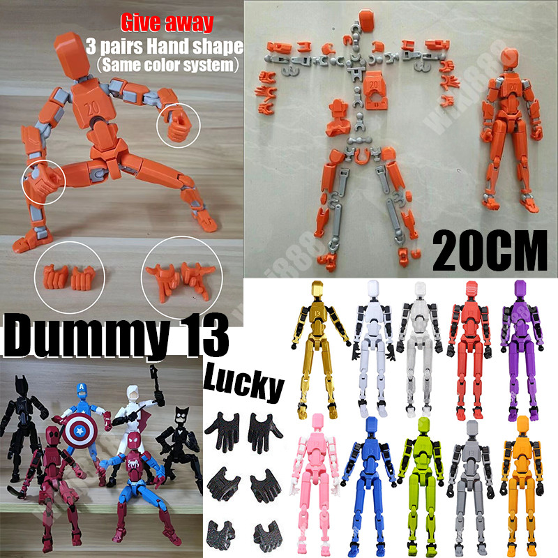 T13 Dummy Action Figure Lucky 13 3D Printing Marvel SpiderMan Batman ...