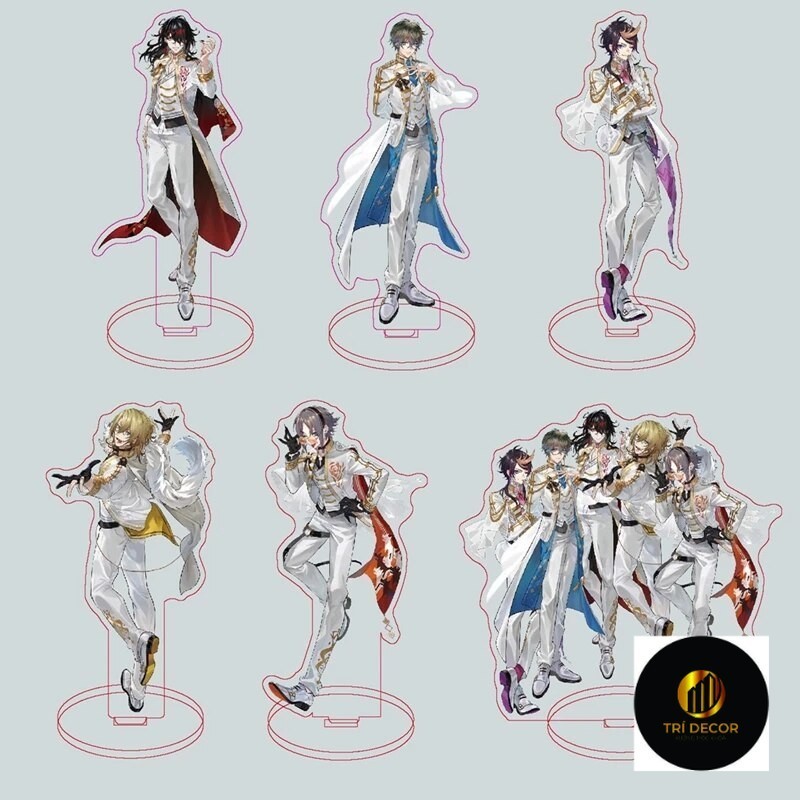 Model Standee Luxiem Rainbow Vtuber Clubs Nijisanji Vox SHU MYSTA IKE ...