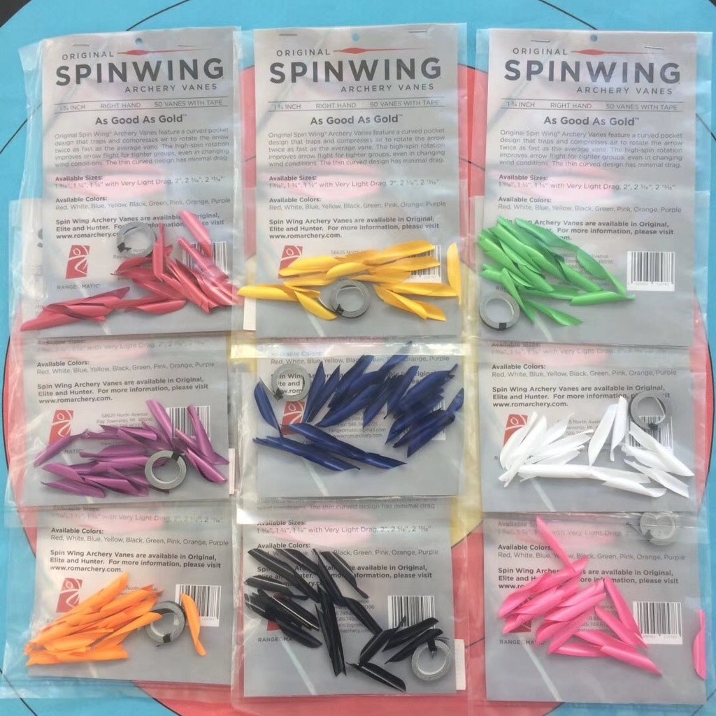 Spin Wing Archery Spin Vane Round 1 3/4 Tournament 50pcs | Shopee Malaysia