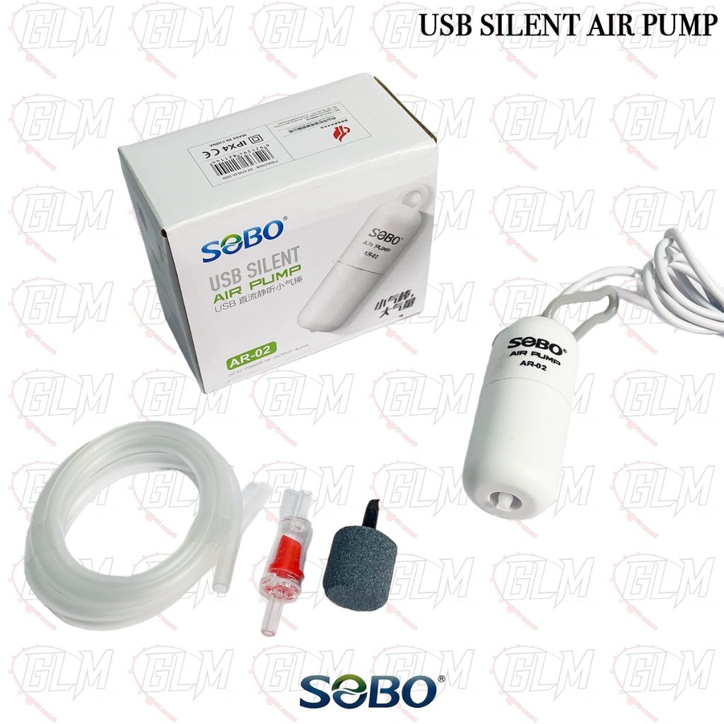 SOBO USB SILENT AIR PUMP AR-02 PORTABLE MINI OXYGEN | Shopee Malaysia