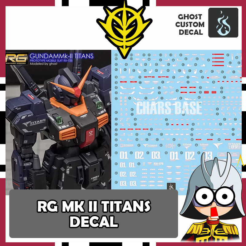 COPY GHOST DECAL RG MK II TITAN DECAL | Shopee Malaysia