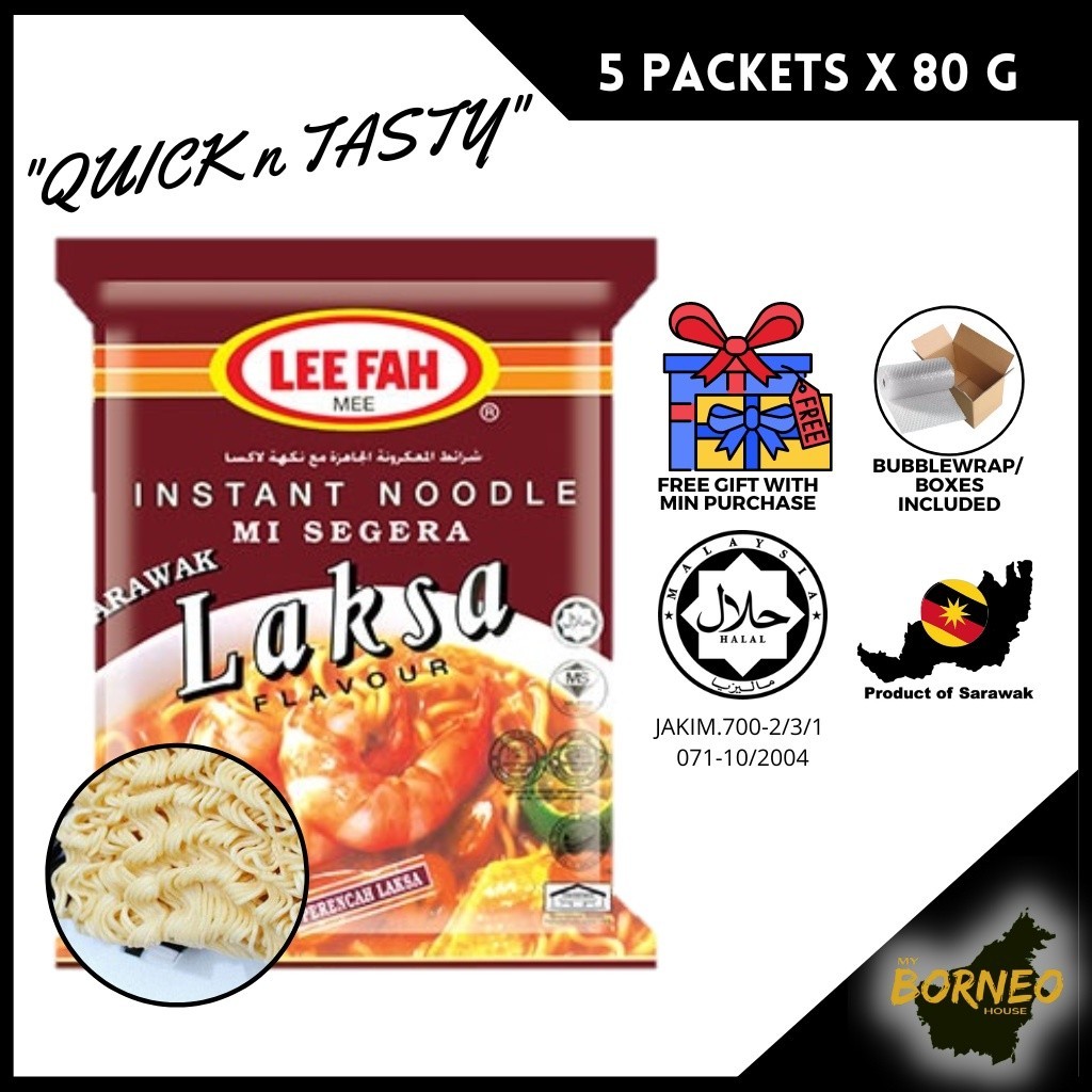 [READY STOCK] 5 sets x 80g Sarawak Laksa Instant Noodle / Mee Segera ...