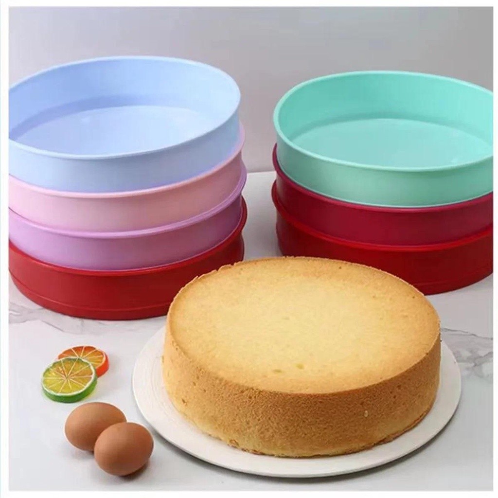 Simple Round Food-Grade Platinum Silicone Cake Mold Multipurpose Home ...