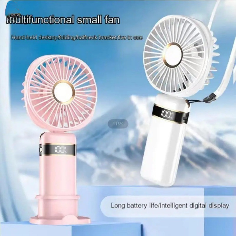 [YDM] usb handheld small fan multifunction mute digital display ...